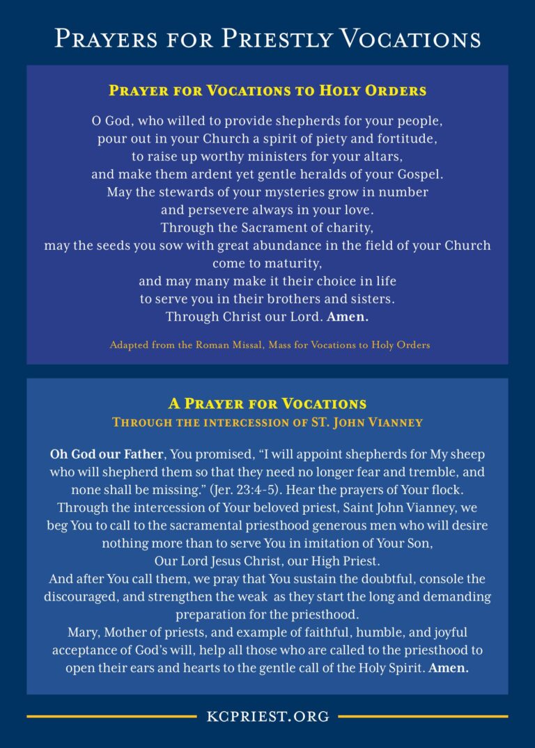 Pray for Vocations - Diocese of Kansas City-St. Joseph