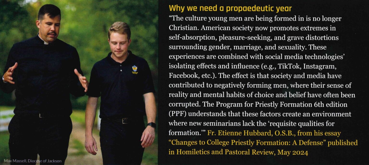 STAGES OF SEMINARIAN FORMATION - Diocese of Kansas City-St. Joseph